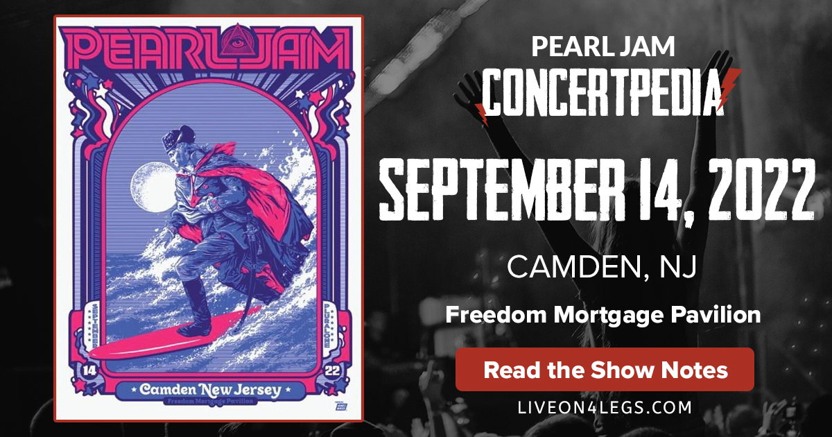Pearl Jam Concert: September 14, 2022 - Freedom Mortgage Pavilion ...