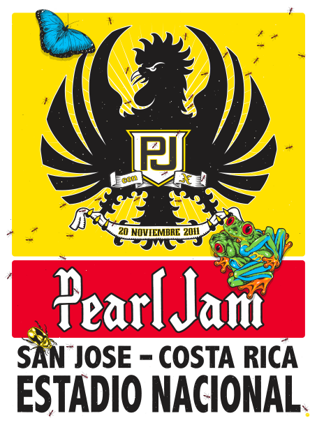Pearl Jam Concert: November 20, 2011 - Estadio Nacional, San Jose, CRI ...